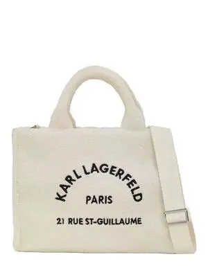 Karl Lagerfeld Square Tote Bag - White