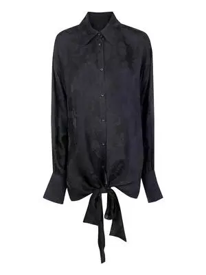 UMA WANG Jacquard Shirt - Black