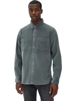 Rag & Bone Corduroy Cpo Shirt - Slate
