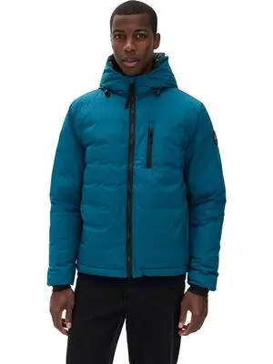 Canada Goose Lodge Hooded Jacket Black Disc - Guard Blue