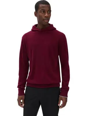 Greyson Koko Cashmere Blend Hoodie Sweater - Dark Anthurium