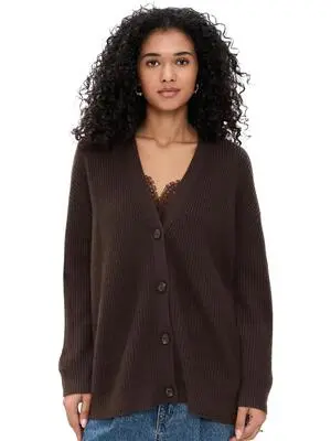 Jenni Kayne Cashmere Cocoon Cardigan - Chocolate