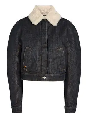 Jacquemus Jacquemus Le De-Nîmes Denim Bomber Jacket Navy