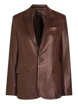 NILI LOTAN Belmonde Leather Blazer