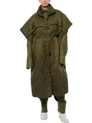 NICOLE BENEFIELD PORTFOLIO Quilted Cape - Olive