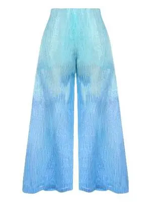 KAHINDO Ombre Organza Pants - Ombre Blue