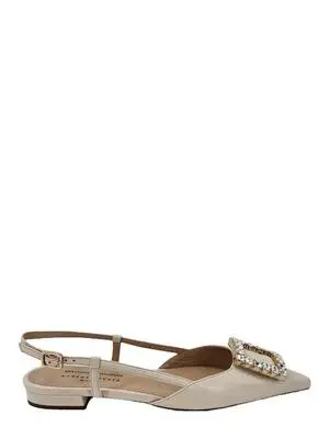 MADISON MAISON Slingback Flat - Cream