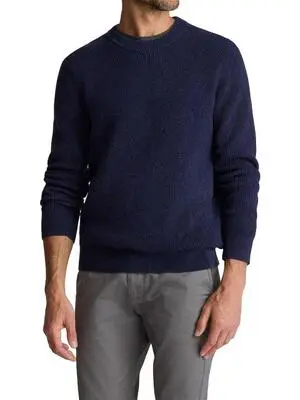 UNTUCKIT Seaver Cotton Crewneck Sweater - Navy