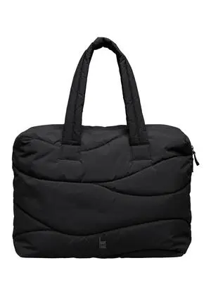 GOT BAG Wavy Puffer Recycled Nylon Everyday Laptop Bag - Black