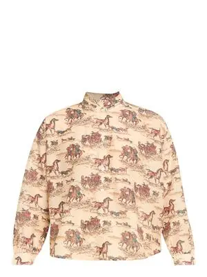 Alix Of Bohemia Kiki Western Printed Blouse - Nude Canyon Cowboy