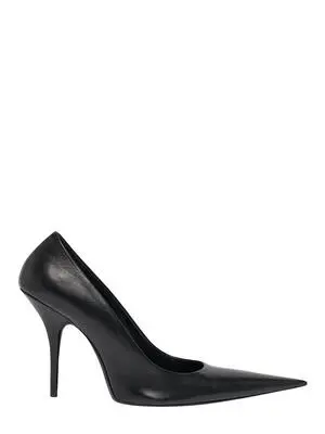 Balenciaga 90mm Avenue Leather Pumps - Black