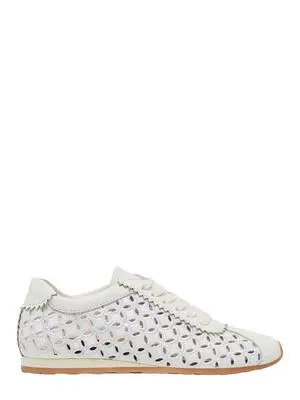 DOLCEVITA Danie Eyelet Perf Sneakers - True White Leather