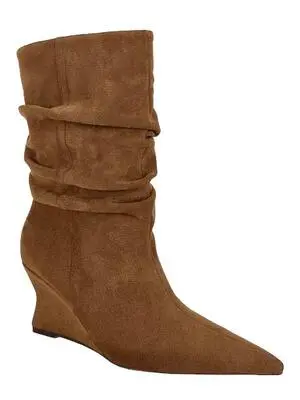 AZALEA WANG ASAF Slouch Shaft Bootie Tan