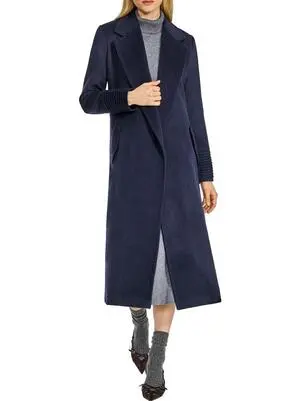 Sentaler Alpaca And Wool Wrap Coat - Blue