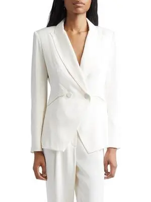 VERONICA BEARD Veronica Beard Rickie Crepe Back Satin Dickey Jacket