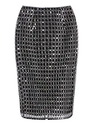 Remain Birger Christensen Embellished Midi Skirt - Black