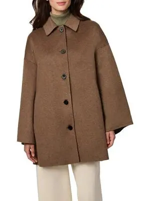 Bernardo Double-face Car Coat - Pine Bark