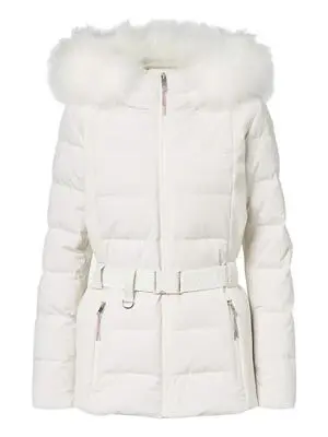 YVES SALOMON Doudoune 58cm Down Jacket - White