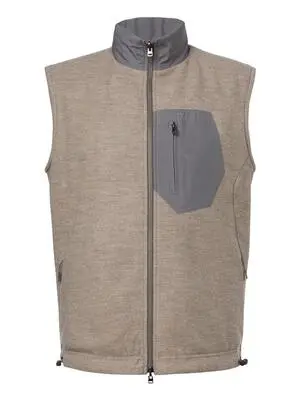Sease Explorer Reversible Wool-blend Vest - Beige