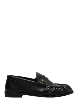 Saint Laurent Le Loafer Leather Penny Loafers - Black