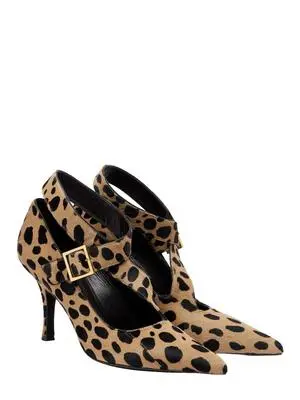 Khaite Sloan 85 Animal-print Calf Hair Pumps - Beige