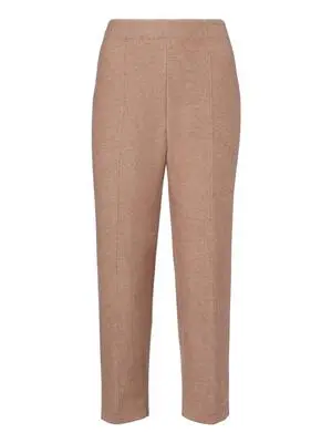 Loro Piana Rose Island Cashmere And Linen Cropped Pants - Beige