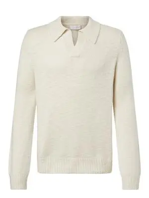 Gabriela Hearst Cashmere Polo Sweater - White