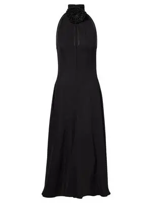 ALAÏA Alaïa Flower Halterneck Midi Dress