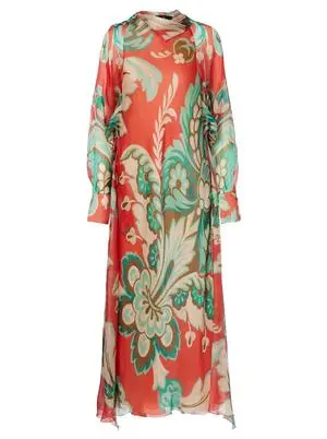 Etro Printed Silk Maxi Dress - Multicoloured