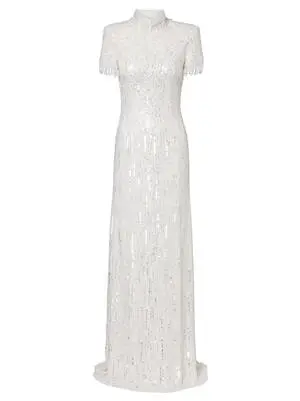 Jenny Packham Madeleine Embellished Gown - White