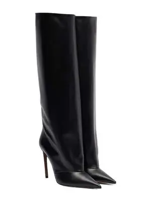 Dolce & Gabbana Leather Knee-high Boots - Black