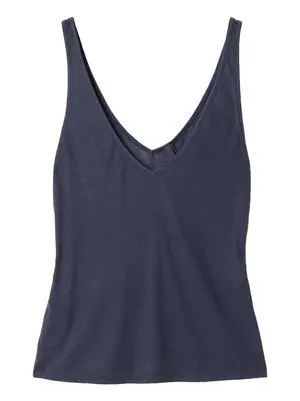 SKIMS V-neck Ribbed Tank - Blue