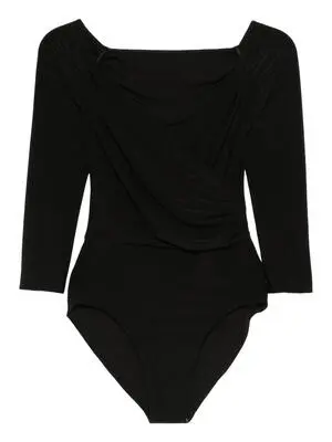 Norma Kamali Off-shoulder Bodysuit - Black
