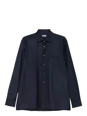 Kiton Chest-pocket Buttoned Shirt - Blue