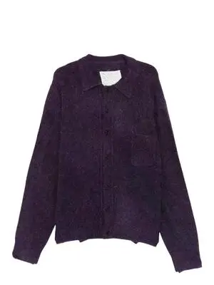 CAMIEL FORTGENS Alpaca Wool-blend Cardigan - Purple