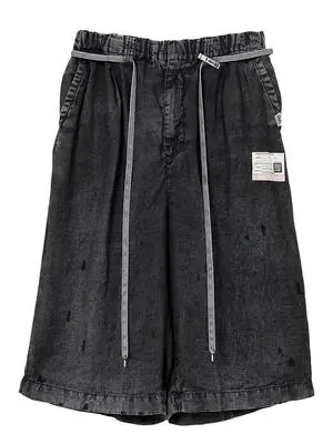 Mihara Yasuhiro Aged Wide Shorts - Black