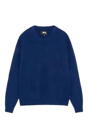 StÜssy Waffle Cashmere Crew - Blue