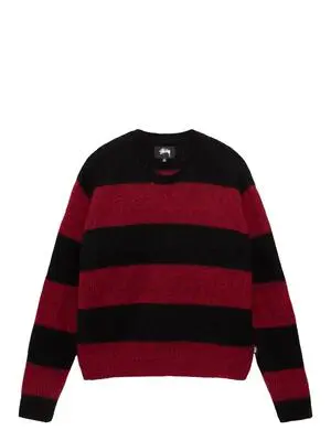 StÜssy Big Stripe Crew - Red