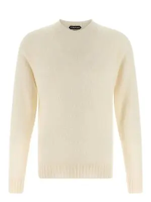 TOM FORD Crewneck Sweater In Scottish Cashmere Beige