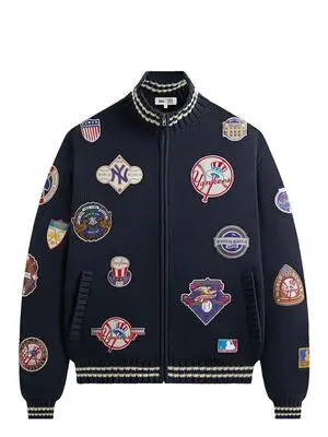 Kith For The New York Yankees Embroidered Wyona Full Zip - Black
