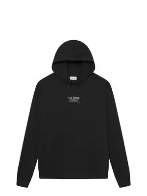 LES DEUX Hoodie Establisehed - Black