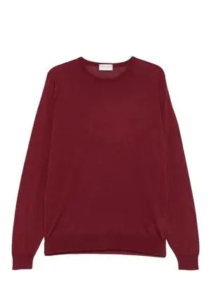 John Smedley Crewneck Jumper - Red