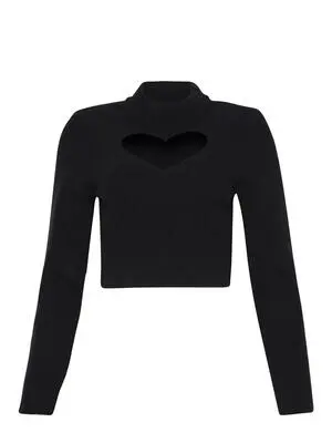 Alaïa Heart Jumper - Black