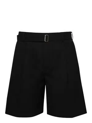 LANVIN Belted Waist Shorts - Black