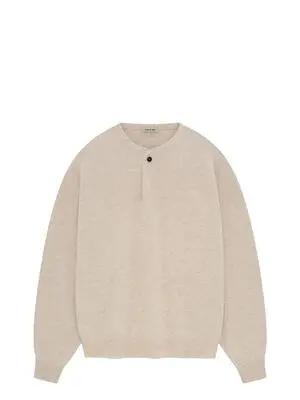 Fear Of God Fine Knit Henley - Tan