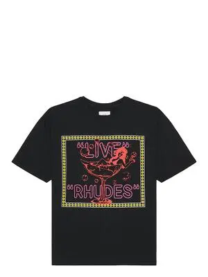 Rhude Live Rhudes Tee - Black