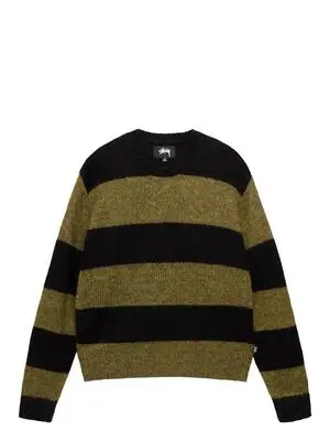 StÜssy Big Stripe Crewneck - Green