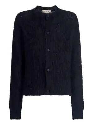 Marni Brushed Knit Cardigan - Black