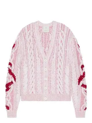 Givenchy Lunar Year Snake V-neck Cardigan - White