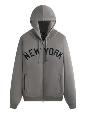 Kith For The New York Yankees Braxton Full Zip Hoodie - Grey